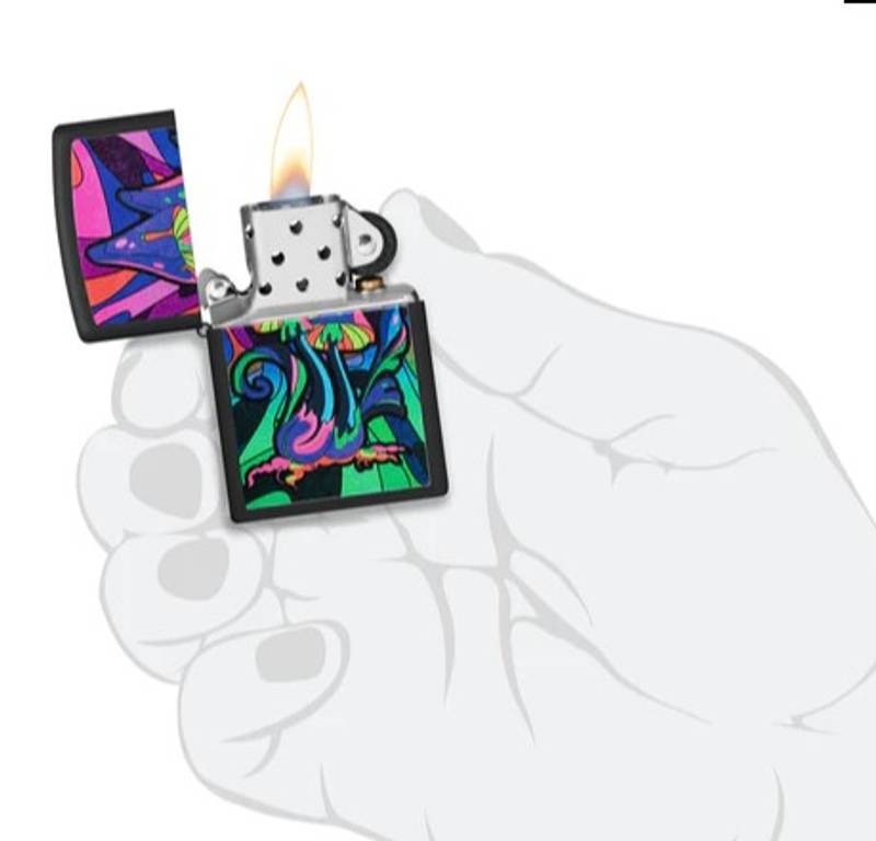Zippo - Magic Mushrooms Neon Motiv - Lighter - Actionshop.no / Stort ...